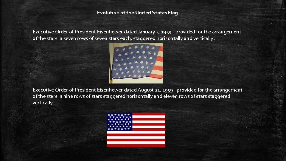 U S Flag History Learning Objectives Add your