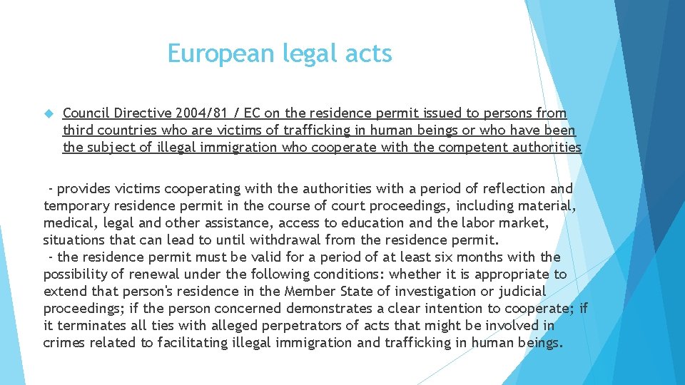 Brief overview of universal regional and European standards