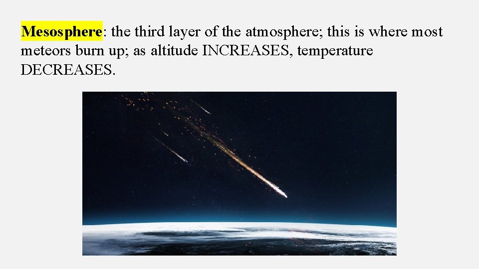 ATMOSPHERE CHARACTERISTICS LEARNING OBJECTIVE NOTES EARTH AND SPACE