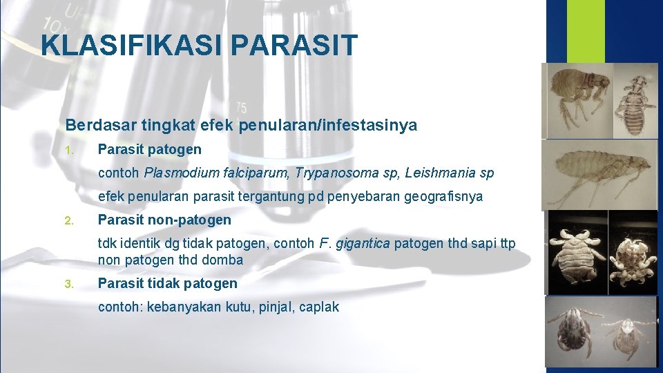 SUSI NOVARYATIIN M SI ILMU PARASITOLOGI DAN MANFAATNYA