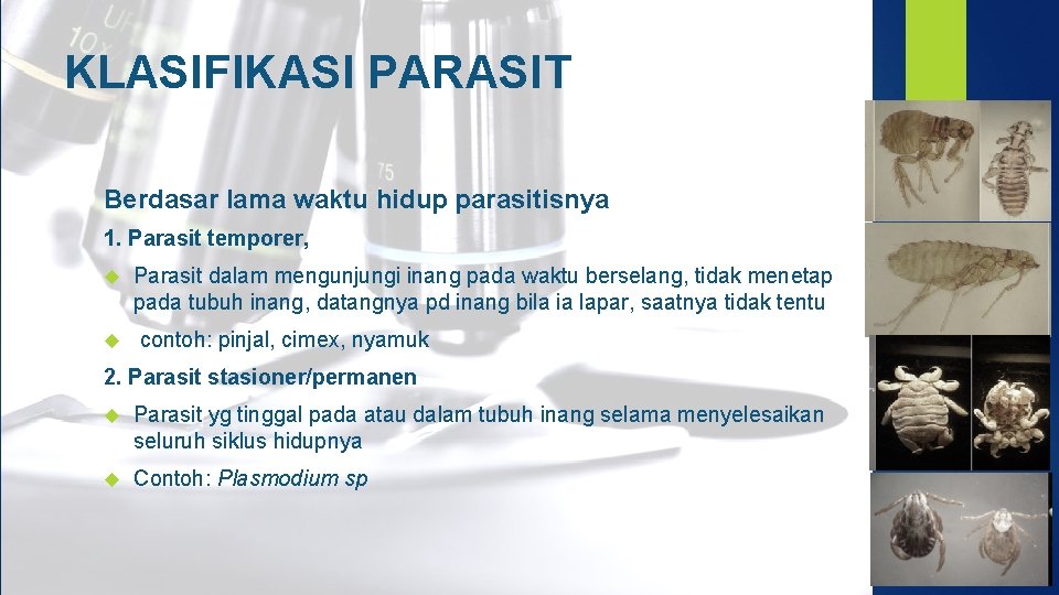 SUSI NOVARYATIIN M SI ILMU PARASITOLOGI DAN MANFAATNYA