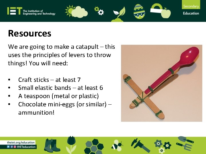 Chocolate Catapults Learning about levers by making a