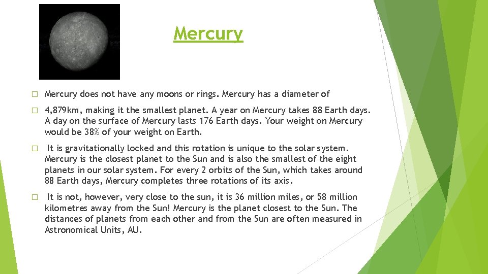 The Solar System By Nohnie Marsden Mercury Mercury
