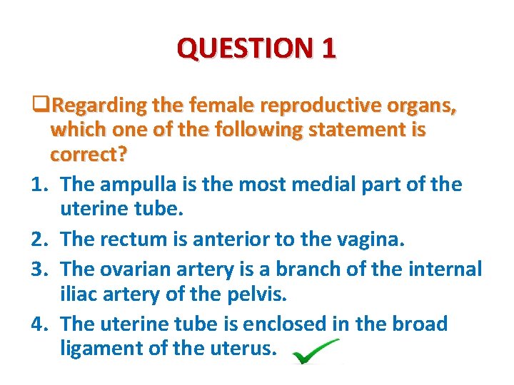 ANATOMY OF THE FEMALE REPRODUCTIVE SYSTEM Dr Mona