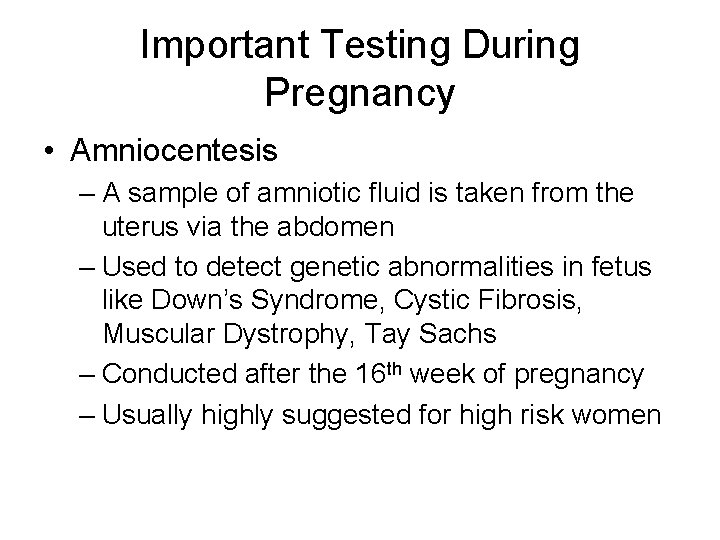 Pregnancy What are the key features of mammalian
