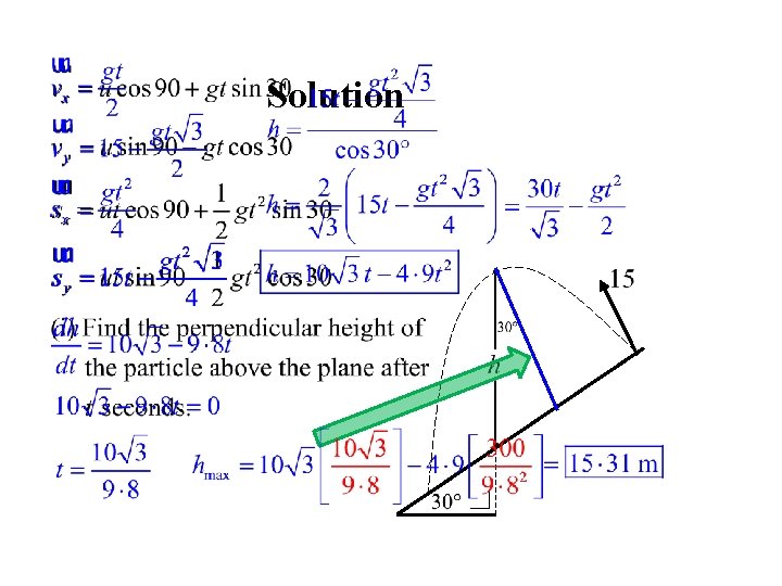 Projectiles Projectiles Projectiles Exercise 3 B Questions Task