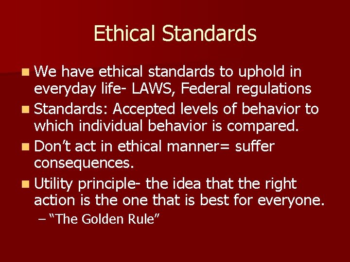 Do Now n What are 3 moral codes