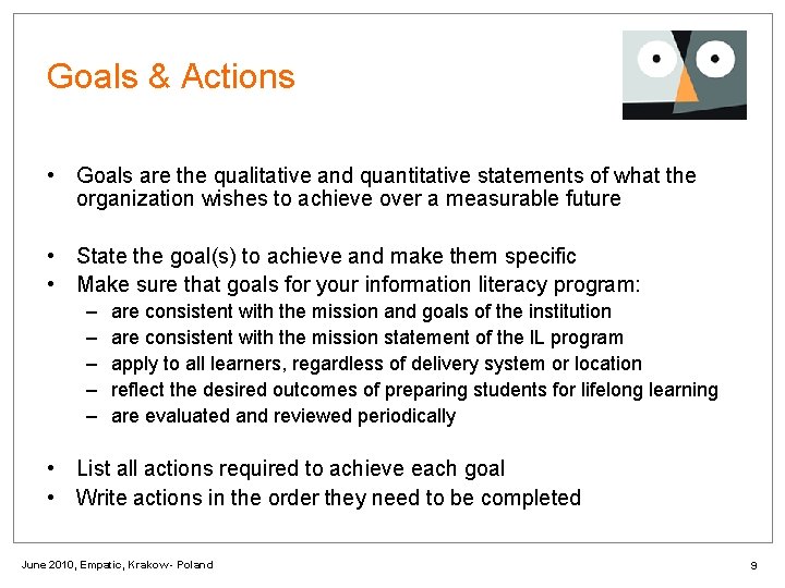 How to Plan and Develop Information Literacy Programmes
