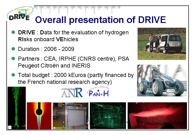 Data for the evaluation of hydrogen RIsks onboard