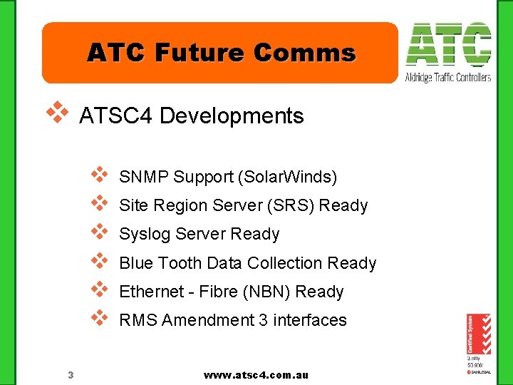 ATC Future Comms Technology Tuesday 11 January 2022