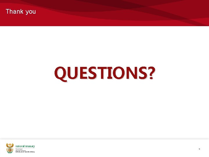 Summary presentation Q A Session Presented by National