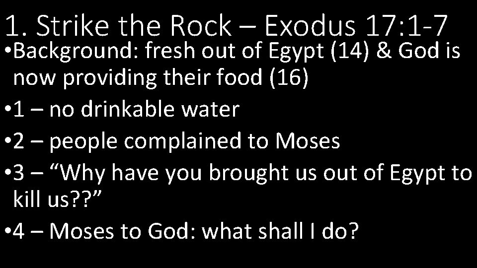 Moses Meribah Exodus 17 Numbers 20 The Waters