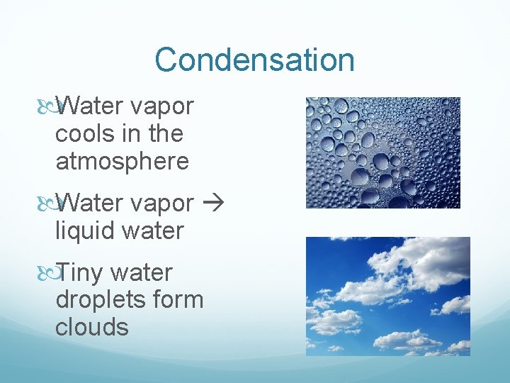 Lesson 20 101217 SWBAT describe how water is