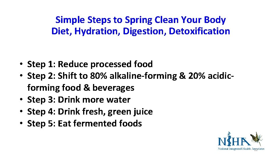 Simple Steps to Spring Clean Your Body Diet
