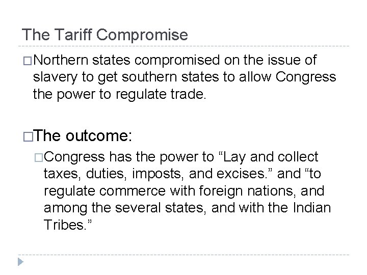 Lesson 14 The Conflict Between North and South