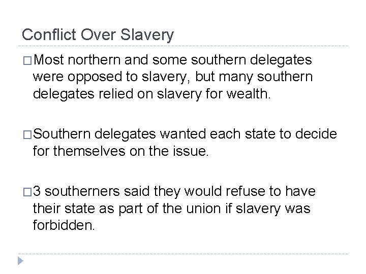 Lesson 14 The Conflict Between North and South