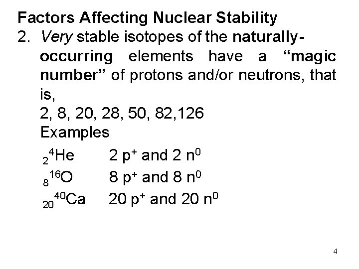Nuclear Chemistry 1 Part 03 Nuclear Stability 2