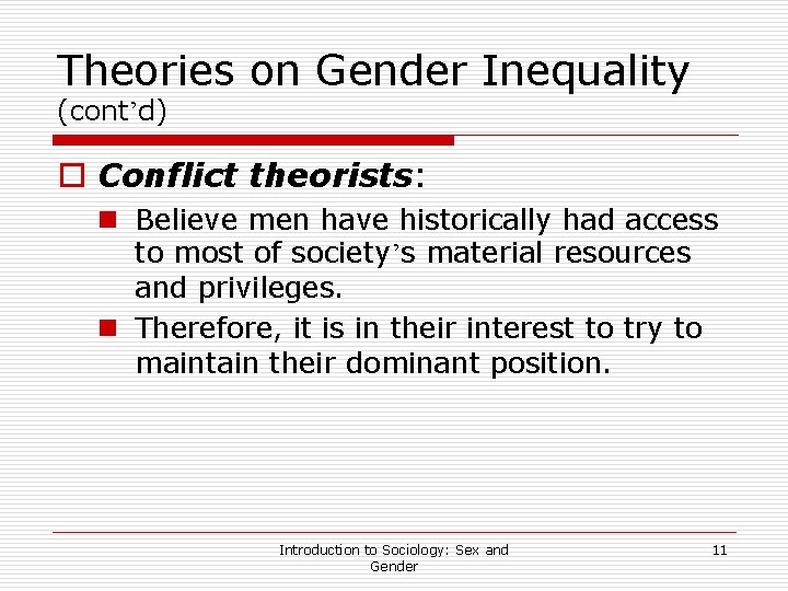 Lesson 6 Sex and Gender Introduction to Sociology