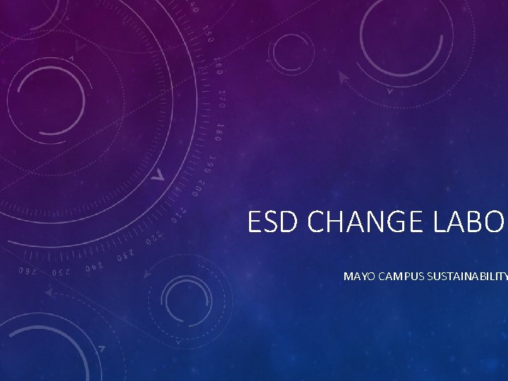 ESD CHANGE LABOR MAYO CAMPUS SUSTAINABILITY CYCLICAL PATTERN