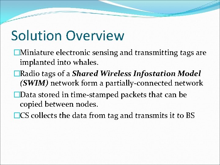A New Networking Model for Biological Applications of