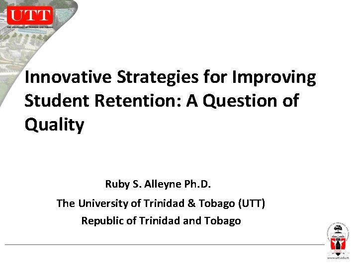 Innovative Strategies for Improving Student Retention A Question