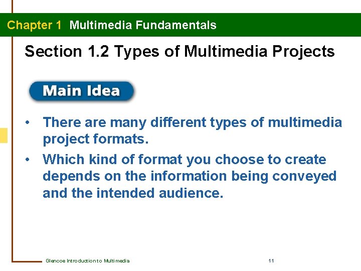 Chapter 1 Multimedia Fundamentals Section 1 1 What