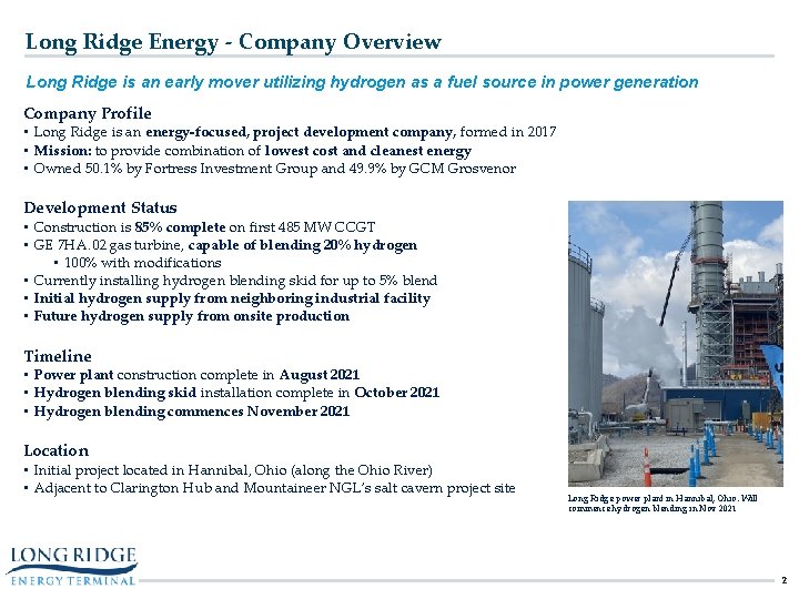 Long Ridge Energy Appalachian Hydrogen and Carbon Capture