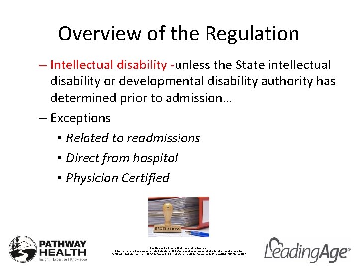 PREADMISSION SCREENING AND ANNUAL RESIDENT REVIEW PASARR Interdisciplinary