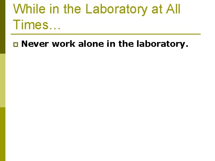 Lab Safety Biology Advanced Biology and Zoology Room