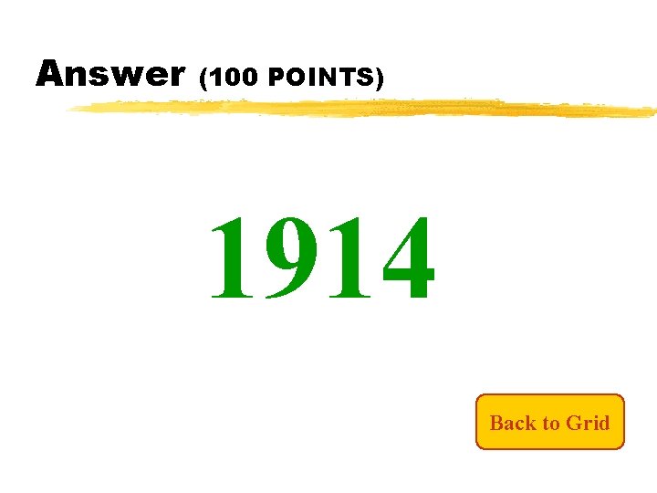 Jeopardy WWI and 1920s Review JEOPARDY World War