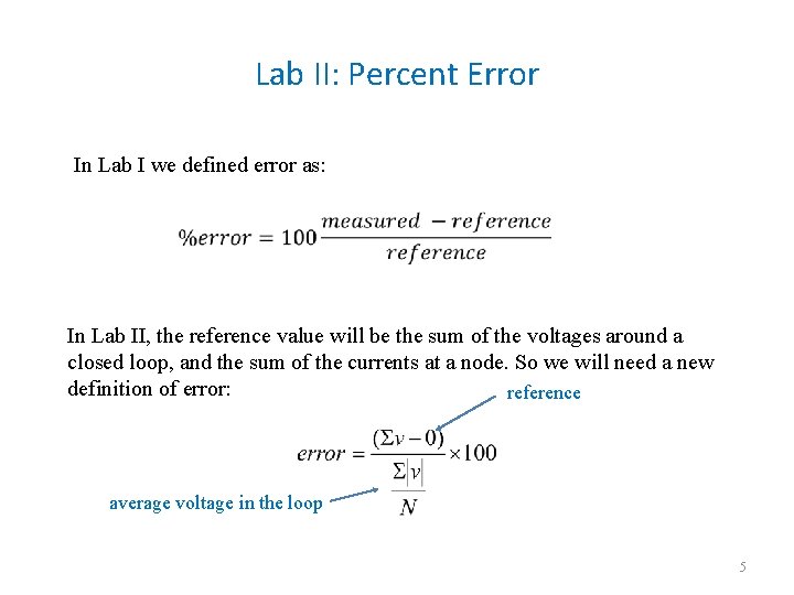 ECE 2100 Lab I Recap Lab II Preliminary