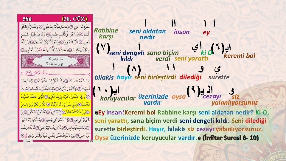 586 30 CZ sizin arkadanz Muhammed gvenilendir orada