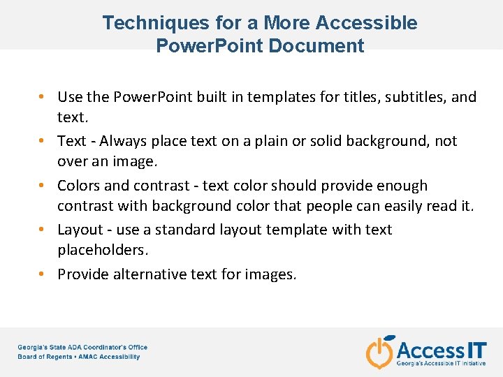 Accessible Content Additional Formats Norah Sinclair Additional Formats