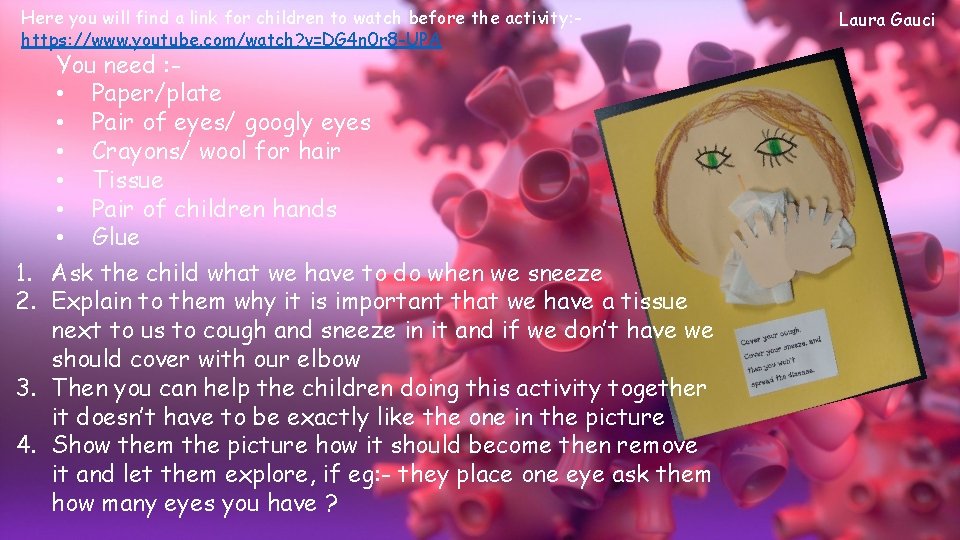 Laura Gauci Coronavirus Lets learn more about germs