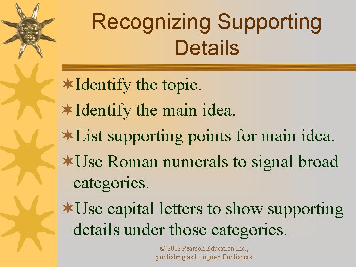 Chapter 3 Thesis Main Ideas Supporting Details Transitions