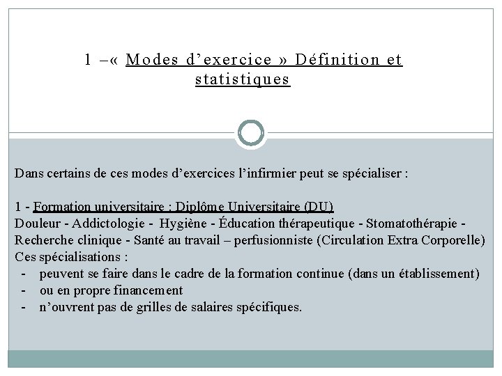 UE 3 3 S 5 LES DIFFERENTS MODES