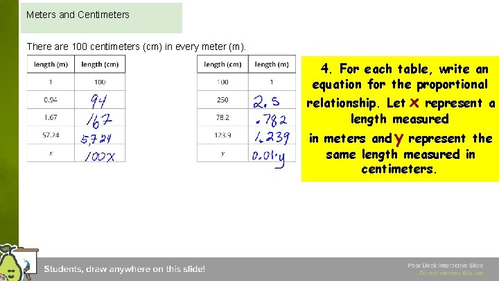 Two Equations for Each Relationship Unit 5 Target