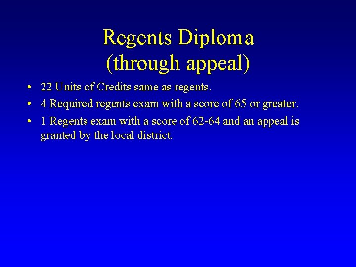 CLASS OF 2020 GRADUATION REQUIREMENTS TYPES OF DIPLOMAS