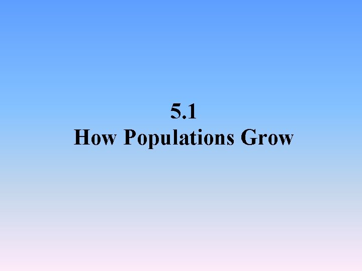 Chapter 5 POPULATIONS Lab Biology CP Red Crabs