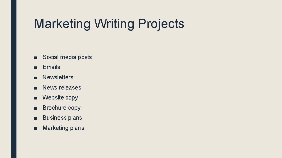 WRITING Adjunct Professor Brandy Evans Writing Tips Learn