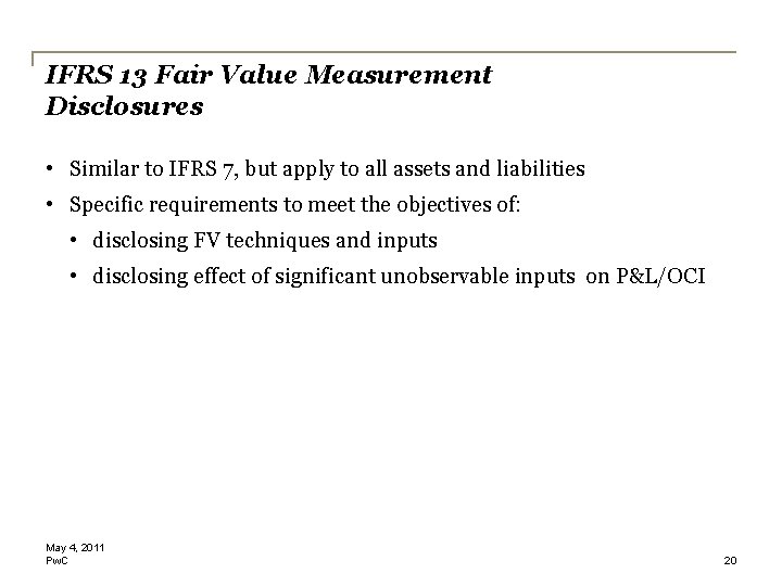 www pwc com IFRS 13 Fair Value Measurement