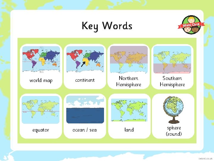 Geography What a Wonderful World Year One Geography