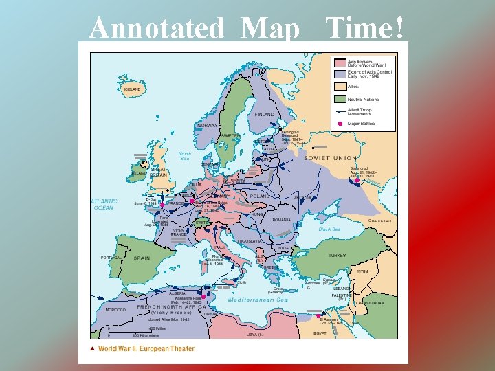 The 2 Theaters European Theater Pacific Theater The