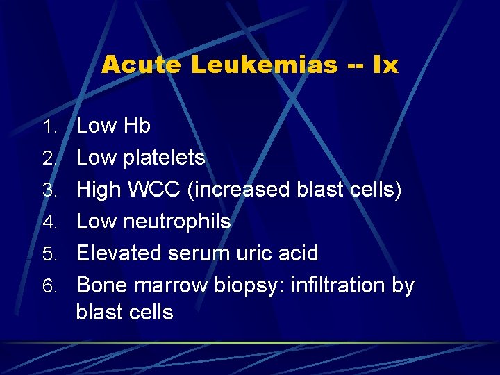 Introduction To Haematological Malignancies By Tiffany Shaw MBCh