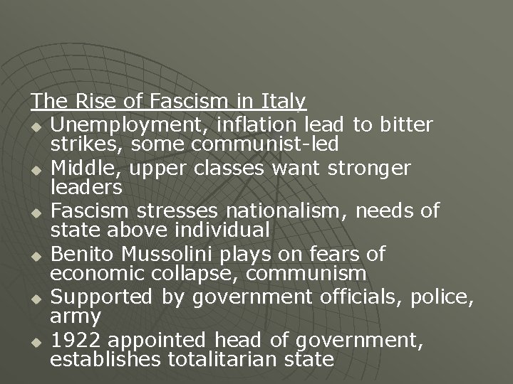 World War Looms 1931 1941 Chapter 24 Dictators