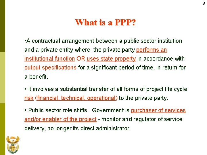 1 REVIEW OF THE PUBLIC PRIVATE PARTNERSHIP PRISON