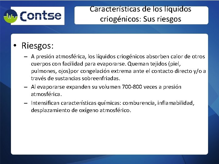 CURSO DE SEGURIDAD EN LQUIDOS CRIOGNICOS INDICE 1