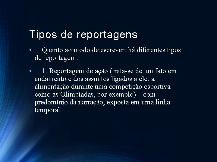Estrutura da Reportagem N EL2015 PROF L UC