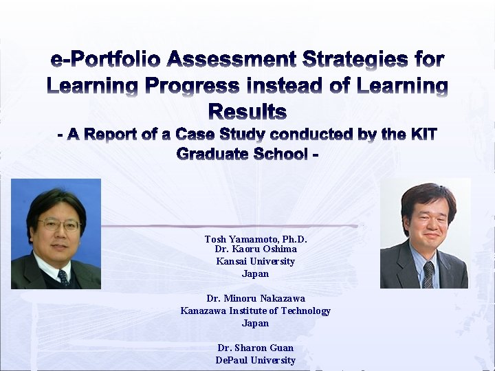 ePortfolio Assessment Strategies for Learning Progress instead of
