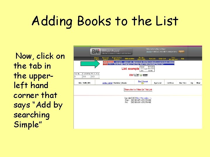 Using the BWI Website A tutorial on how